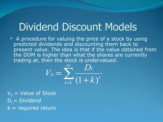 Valuation of Bonds and Shares | PPT