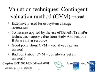 Valuation of Environmental Resources | PPT