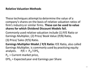 VALUATION-OF-EQUITY.pdf | Stocks and Bonds | Personal Investing