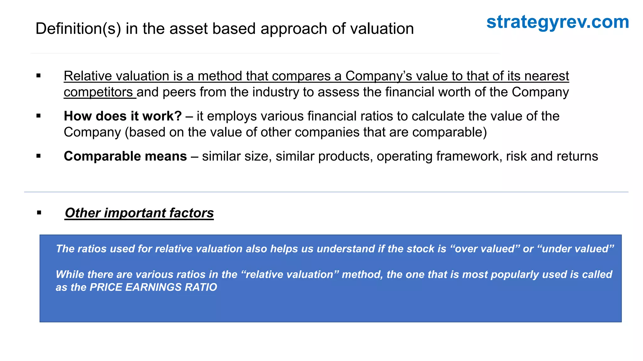 Relative Valuation | PPTX