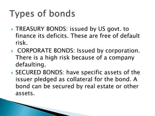 Valuation and characteristics of bond | PPTX