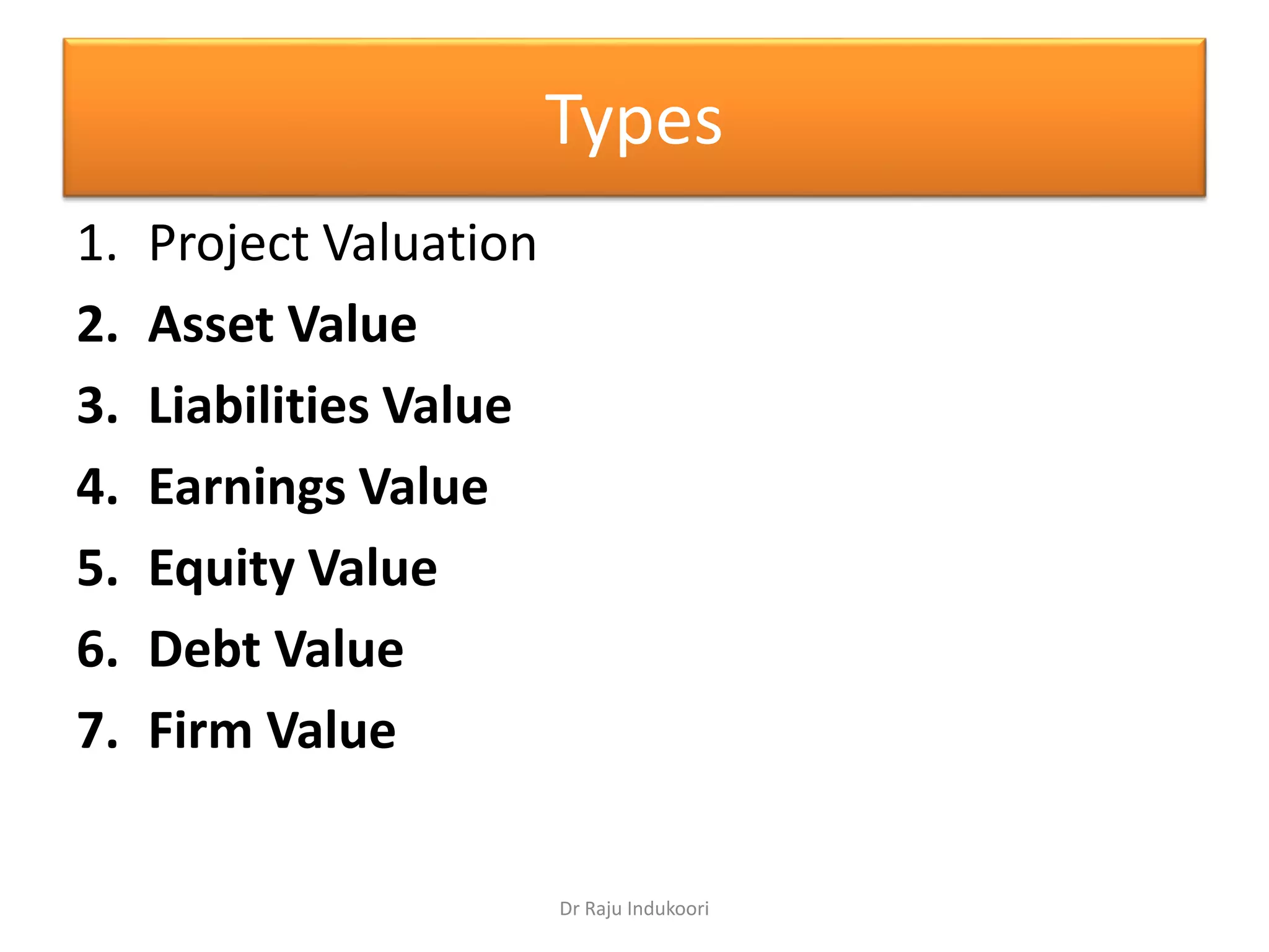 Valuation approaches and techniques | PPTX