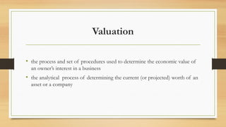 Valuation Concepts and Methods Valuation Concepts and Methods.pptx