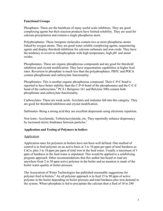 éValuation dispersant polymers and phosphonates | PDF