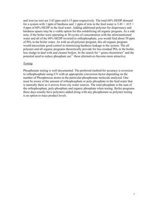 éValuation dispersant polymers and phosphonates | PDF