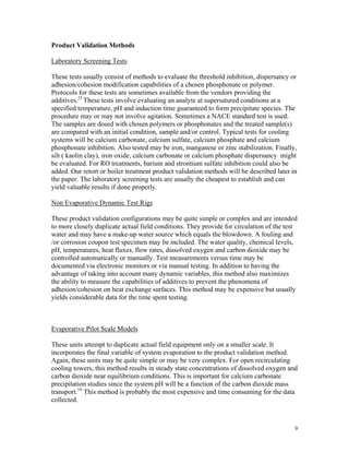 éValuation dispersant polymers and phosphonates | PDF