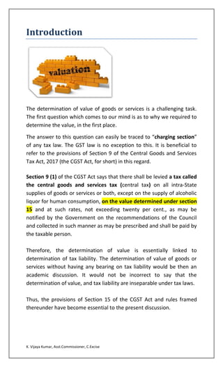 Valuation under gst | PDF