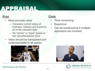 Valuation Issues in Developing and Executing Buy-Sell Agreements | PPTX
