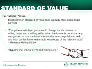 Valuation Issues in Developing and Executing Buy-Sell Agreements | PPTX