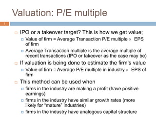 Valuation methodology | PPTX