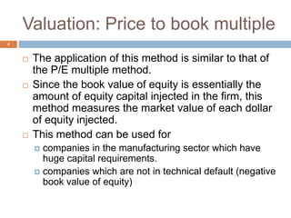 Valuation methodology | PPTX