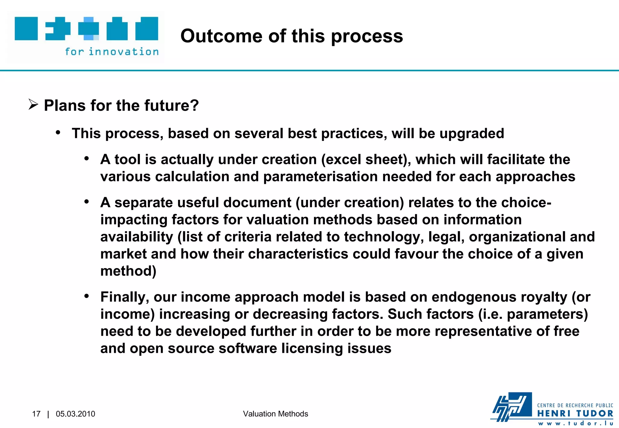 Valuation Methods | PPT