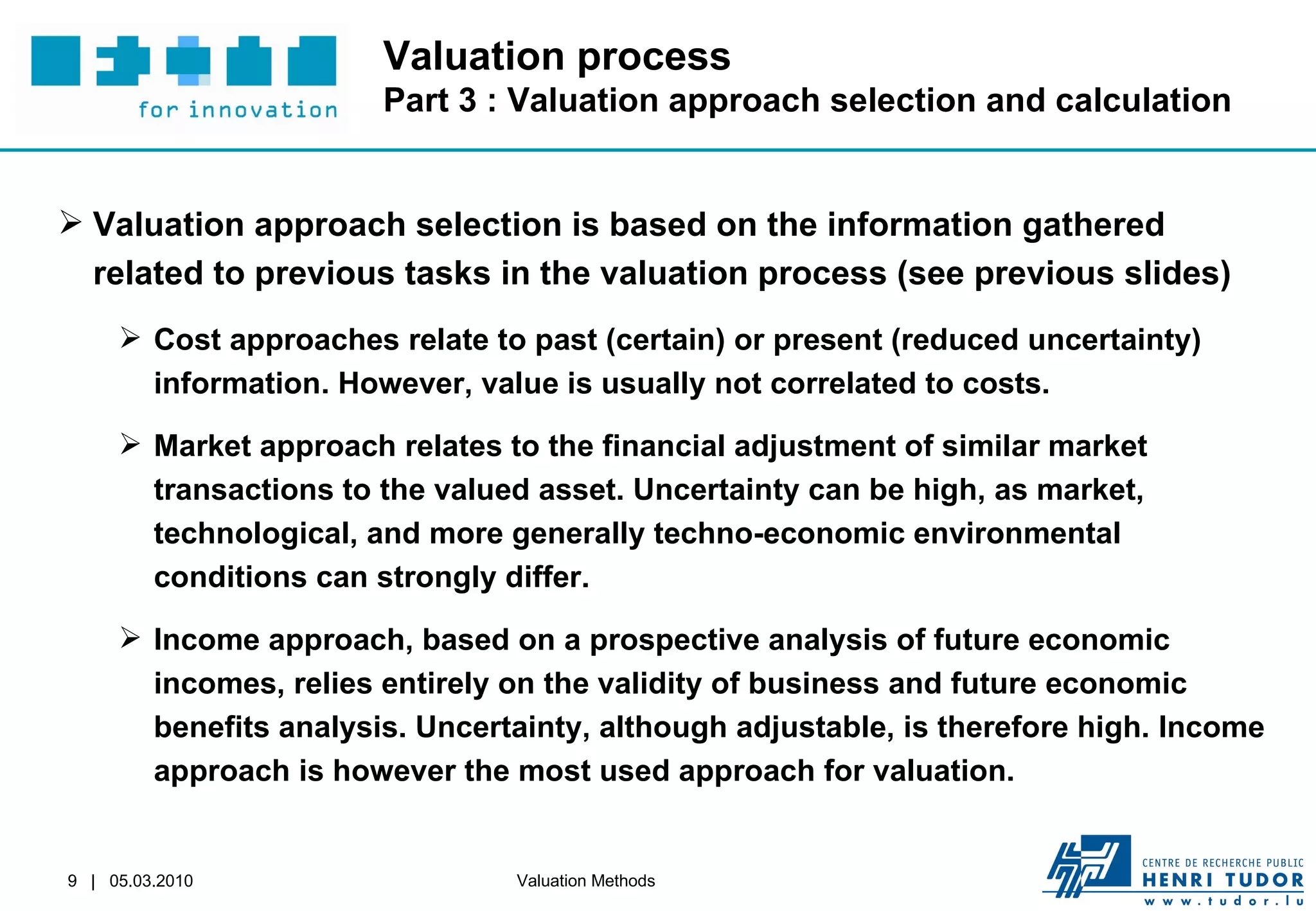 Valuation Methods | PPT