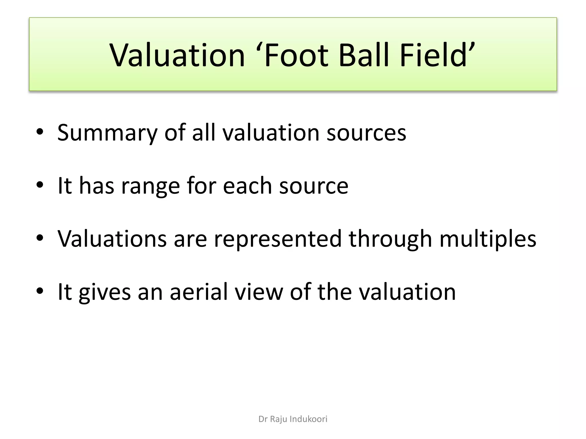 Valuation models | PPTX