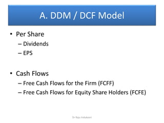 Valuation models | PPTX