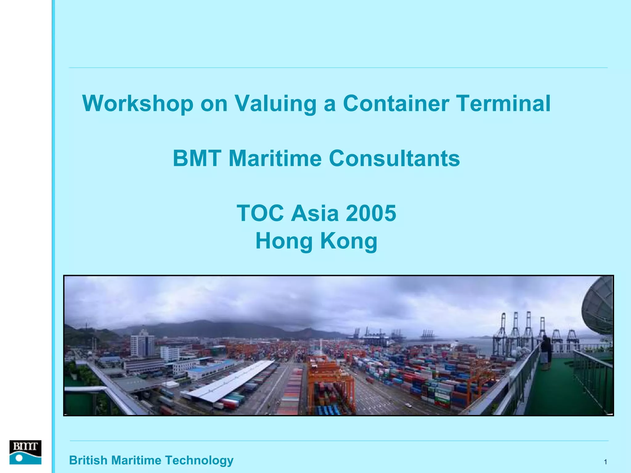 Valuation Of A Container Terminal 2005 | PDF