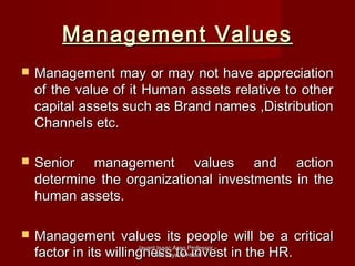 Valuation of Assets(Human Resources) | PPT
