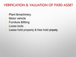 Valuation and Verification of Assets and Liabilities | PDF
