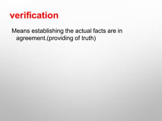 Valuation and Verification of Assets and Liabilities | PDF