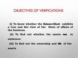 Valuation and Verification of Assets and Liabilities | PDF