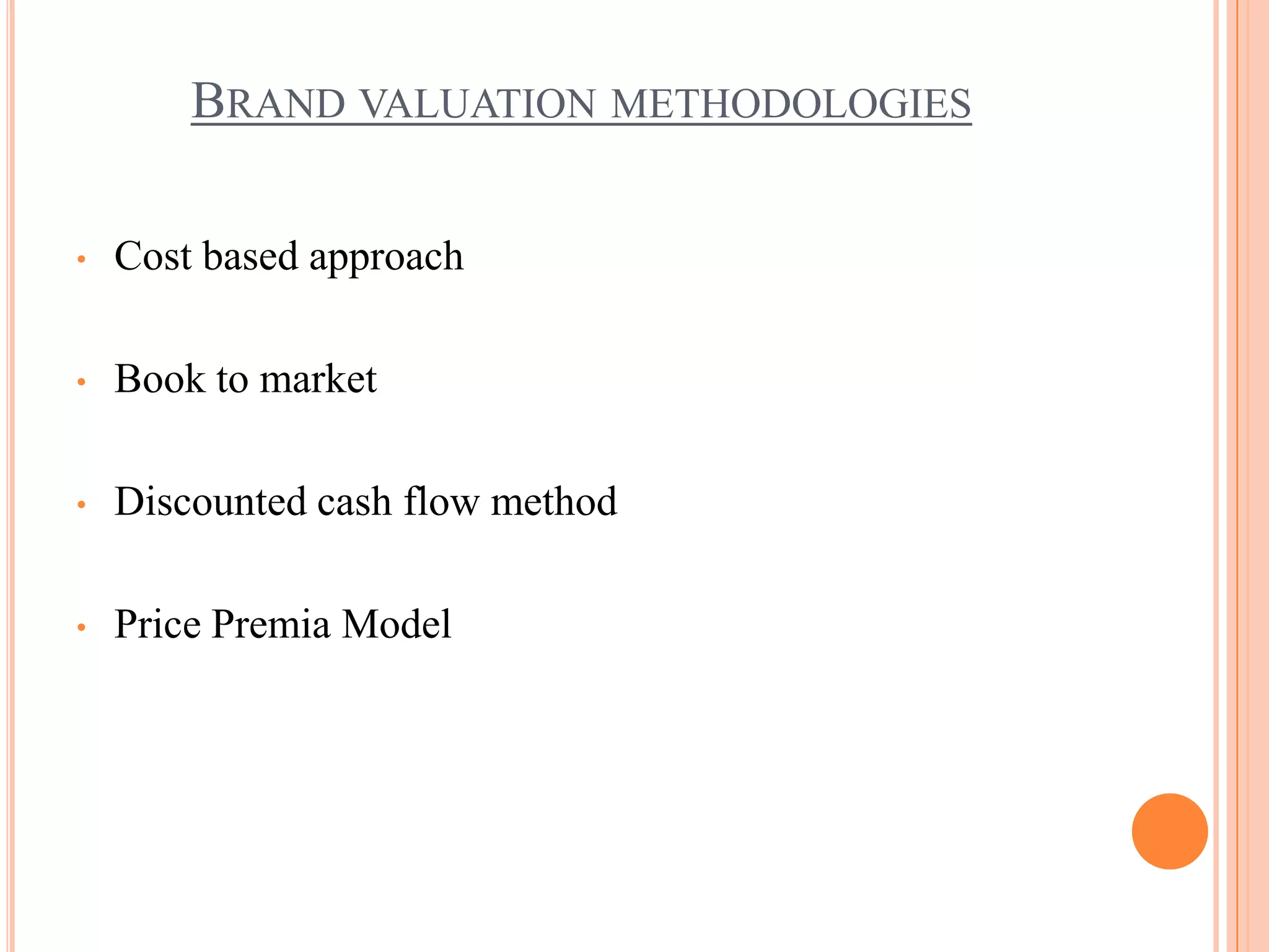Valuation of brands | PPT