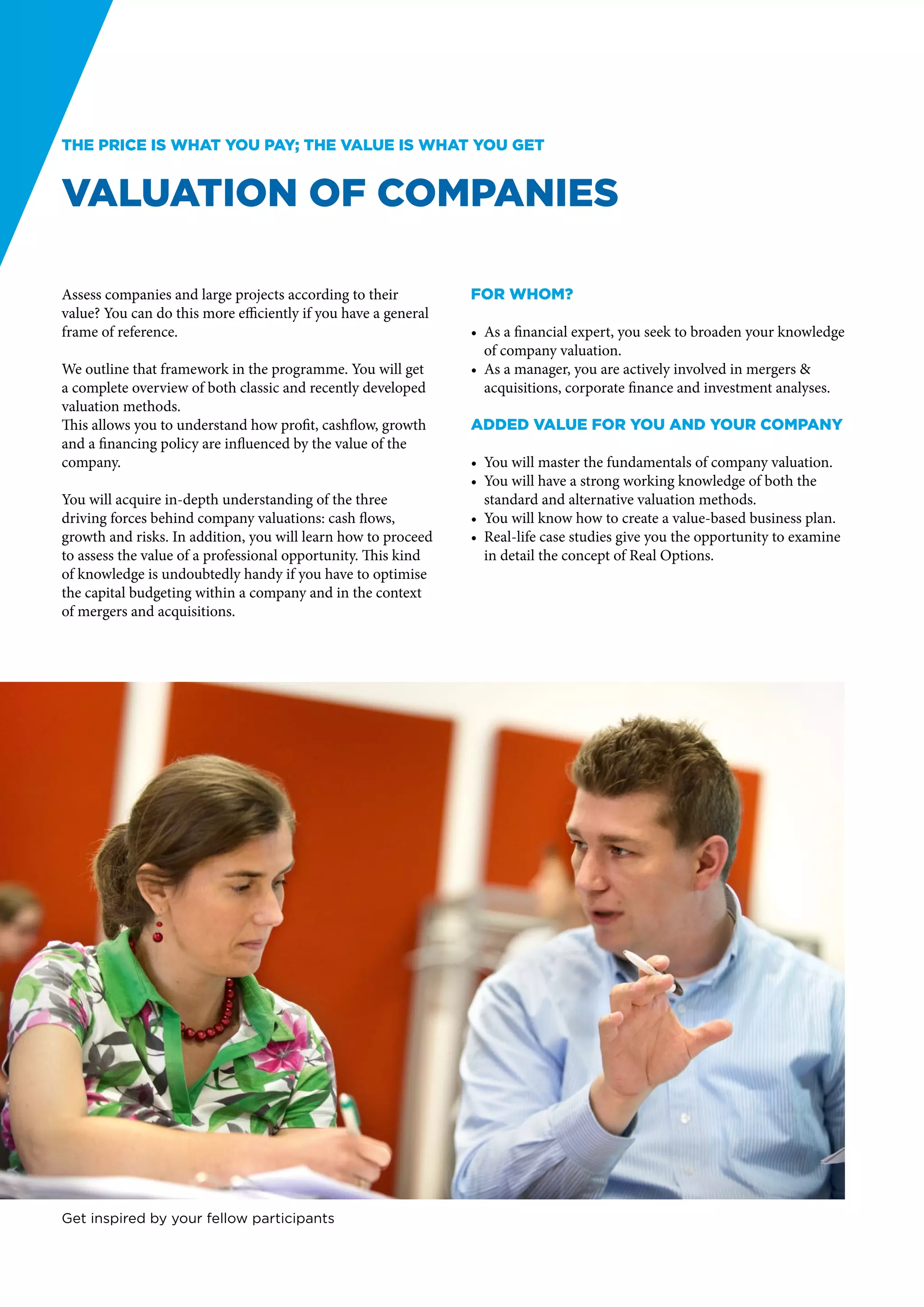 Brochure Valuation of companies | PDF