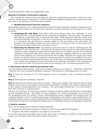 Valuation of distressed companies | PDF