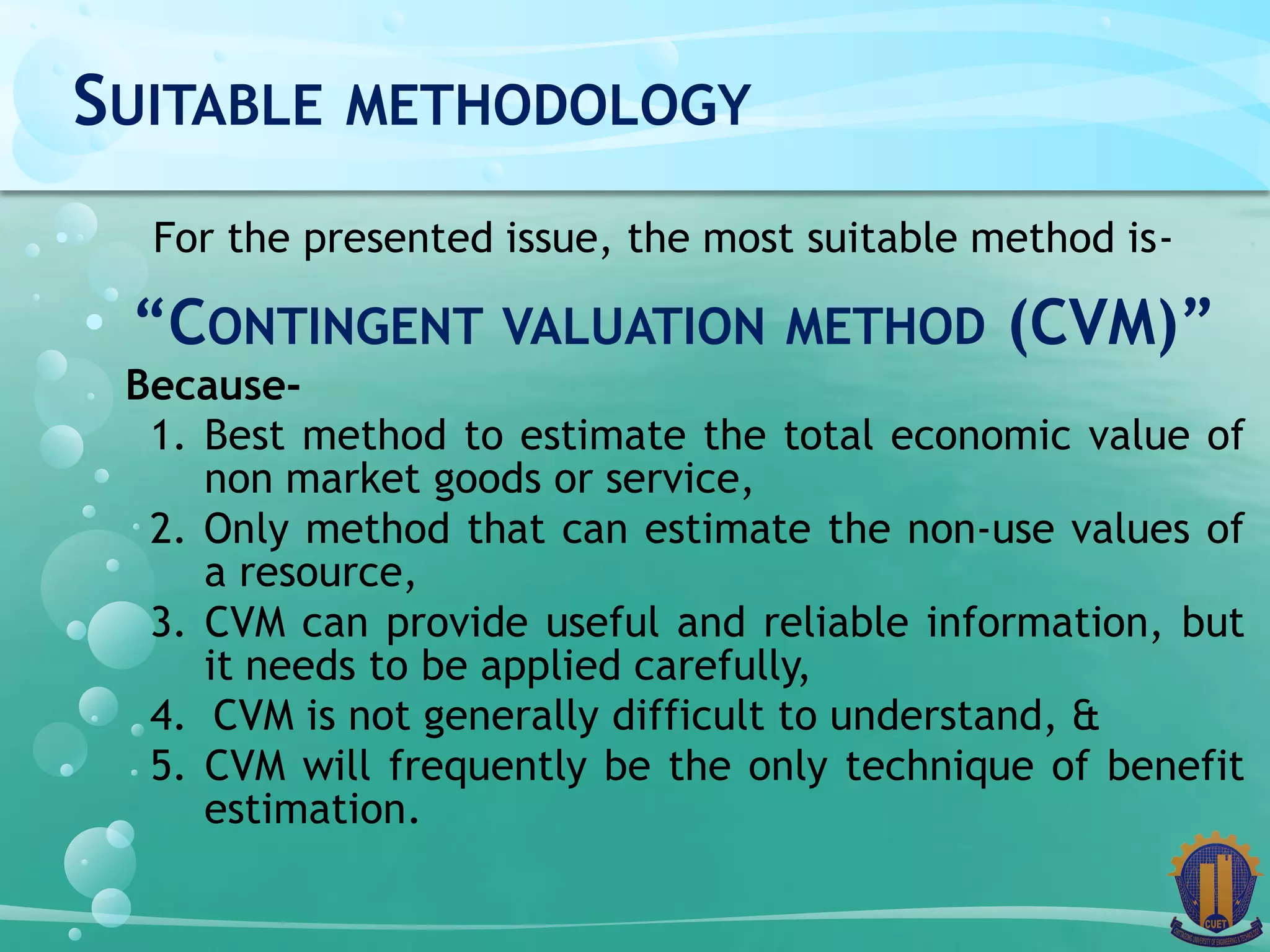 Valuation of domestic water supply | PDF