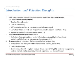 Valuation of early stage companies | PDF