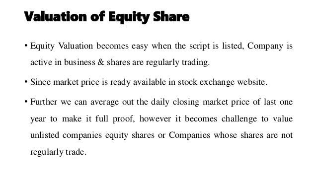 Valuation of Equity and Preference Share.pptx