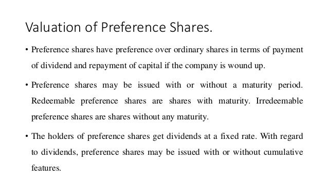 Valuation of Equity and Preference Share.pptx
