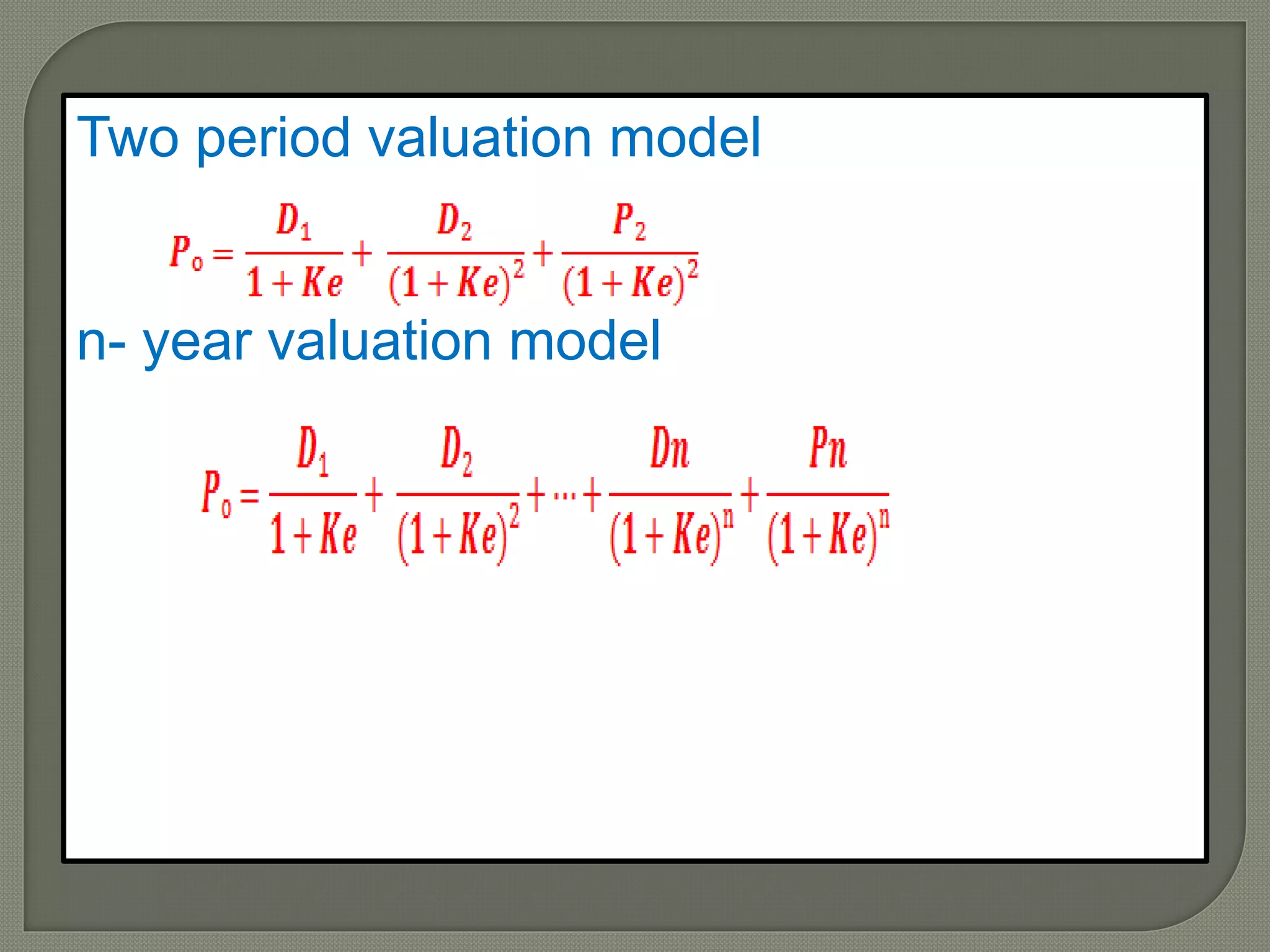 Valuation of equity sahres | PPTX