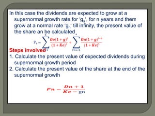 Valuation of equity sahres | PPTX