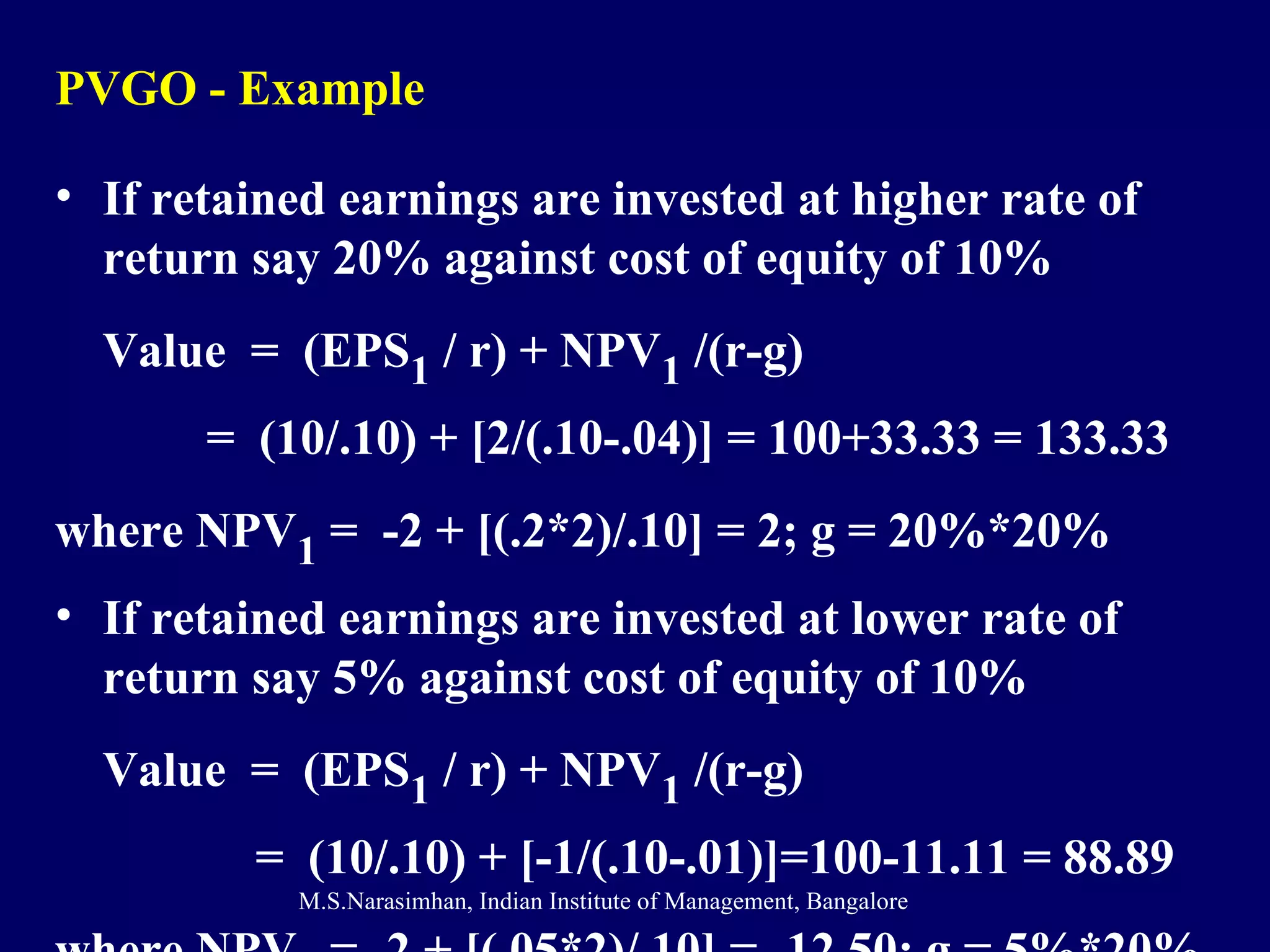 Valuation of equity (session 10) | PPT