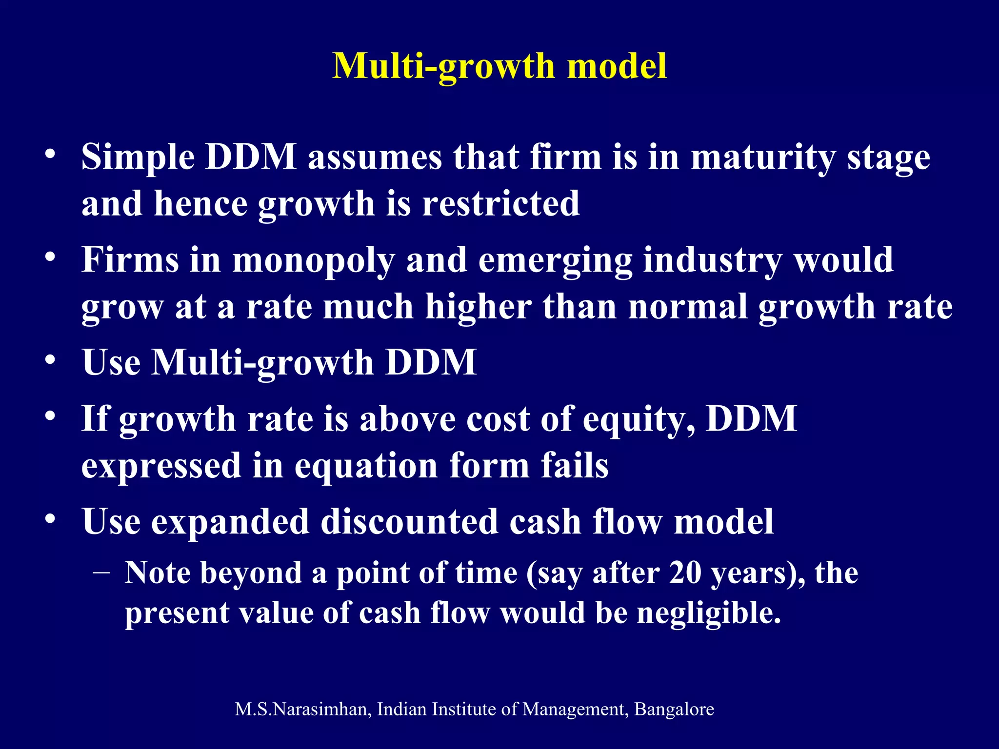 Valuation of equity (session 10) | PPT