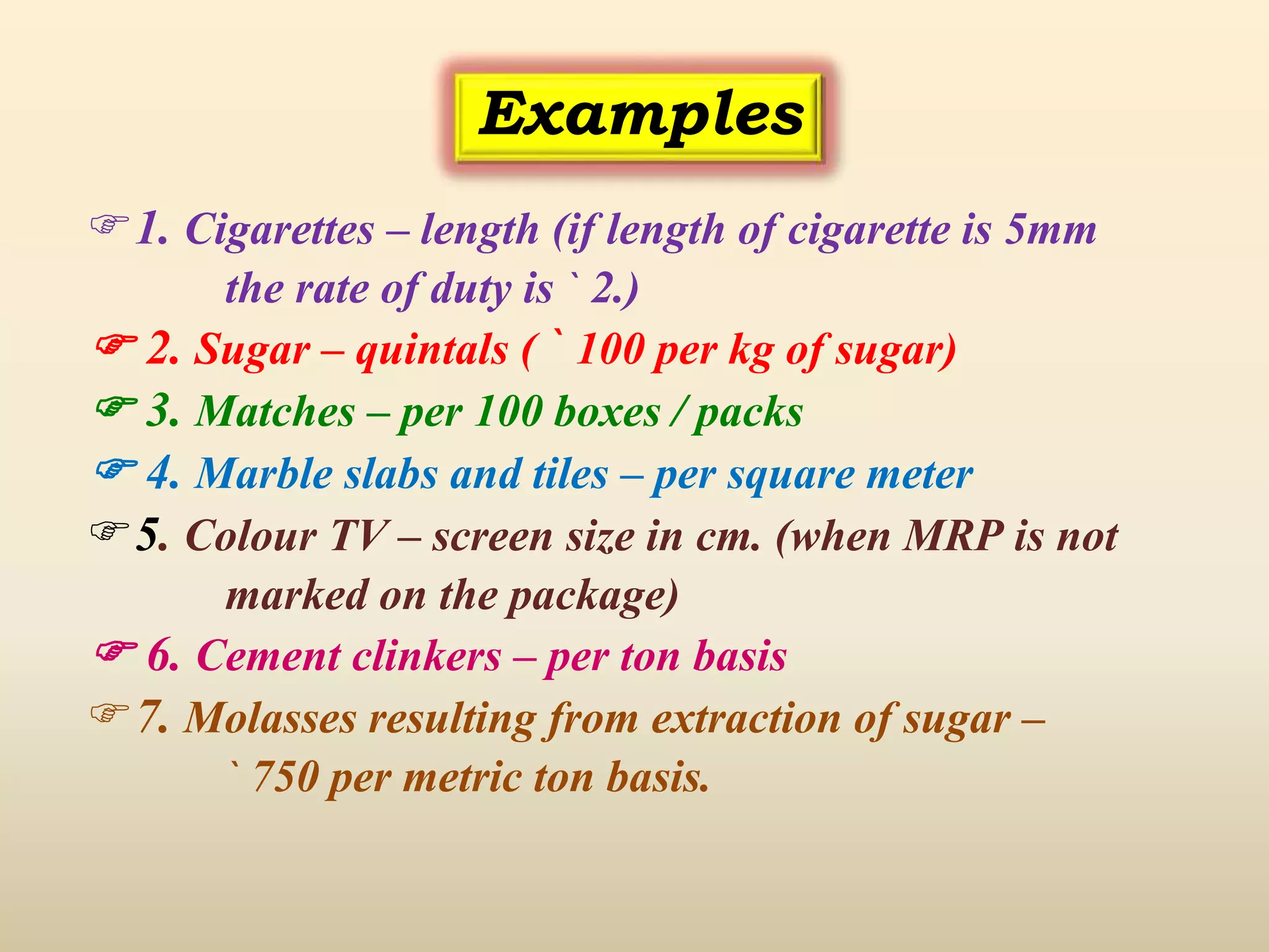 Valuation of excisable goods | PPTX | Commodities | Economy