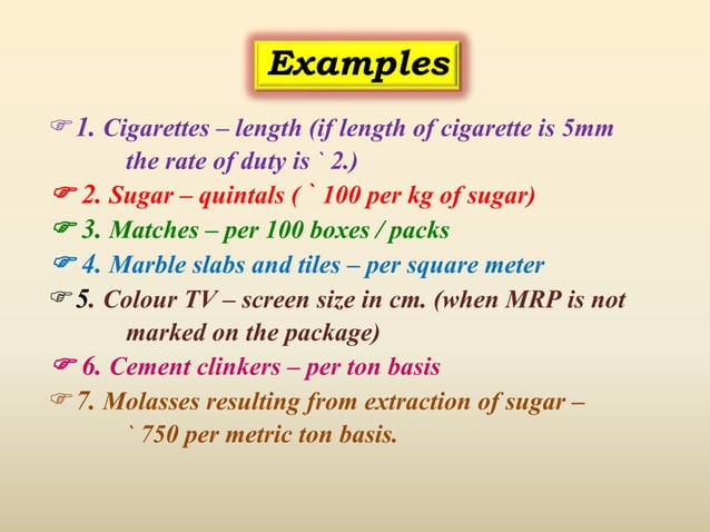Valuation of excisable goods | PPTX | Commodities | Economy