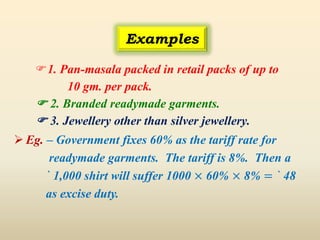 Valuation of excisable goods | PPTX