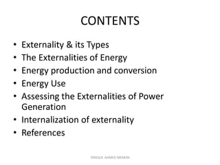 Valuation of external effects of energy use | PDF