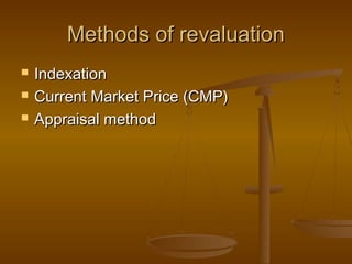Valuation of fixed assets | PPT
