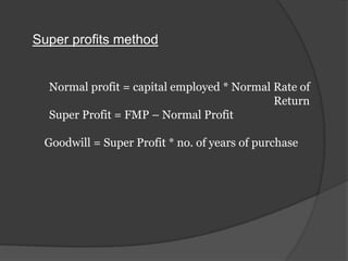 Valuation of goodwill | PPTX
