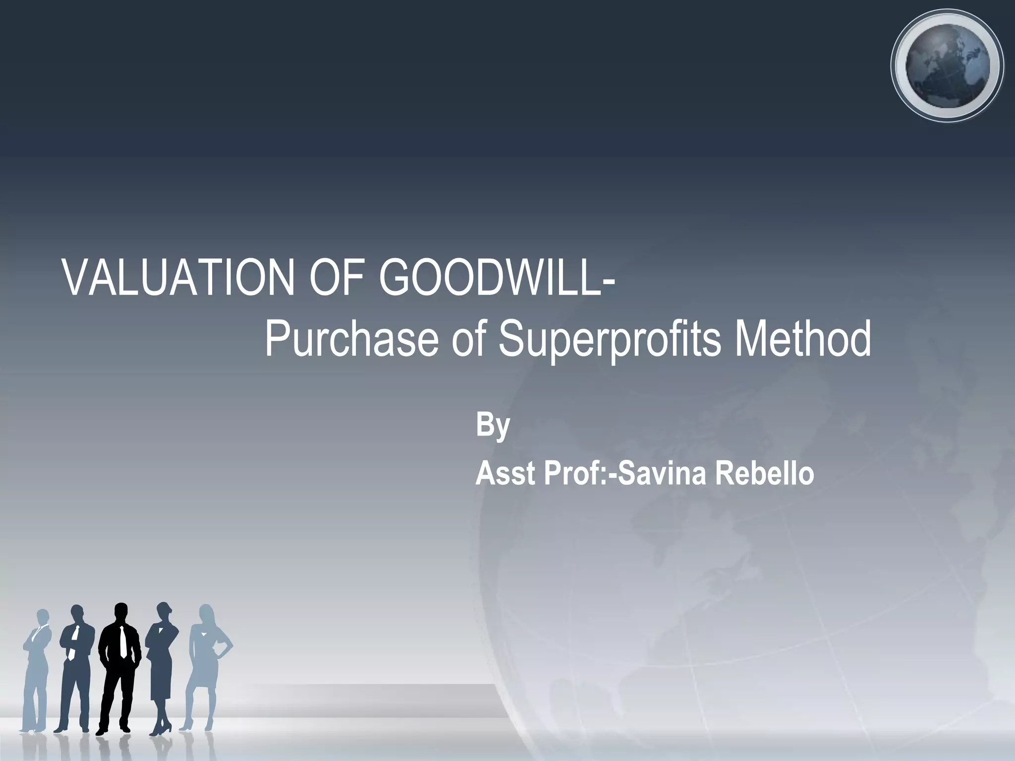 Valuation of goodwill | PPT