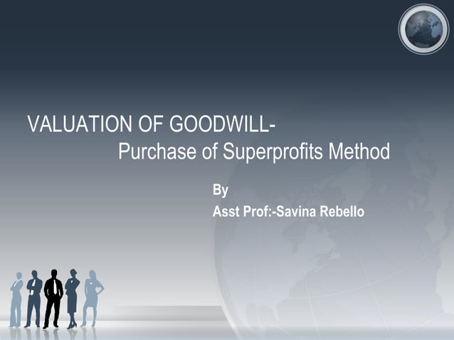 Valuation of goodwill | PPT