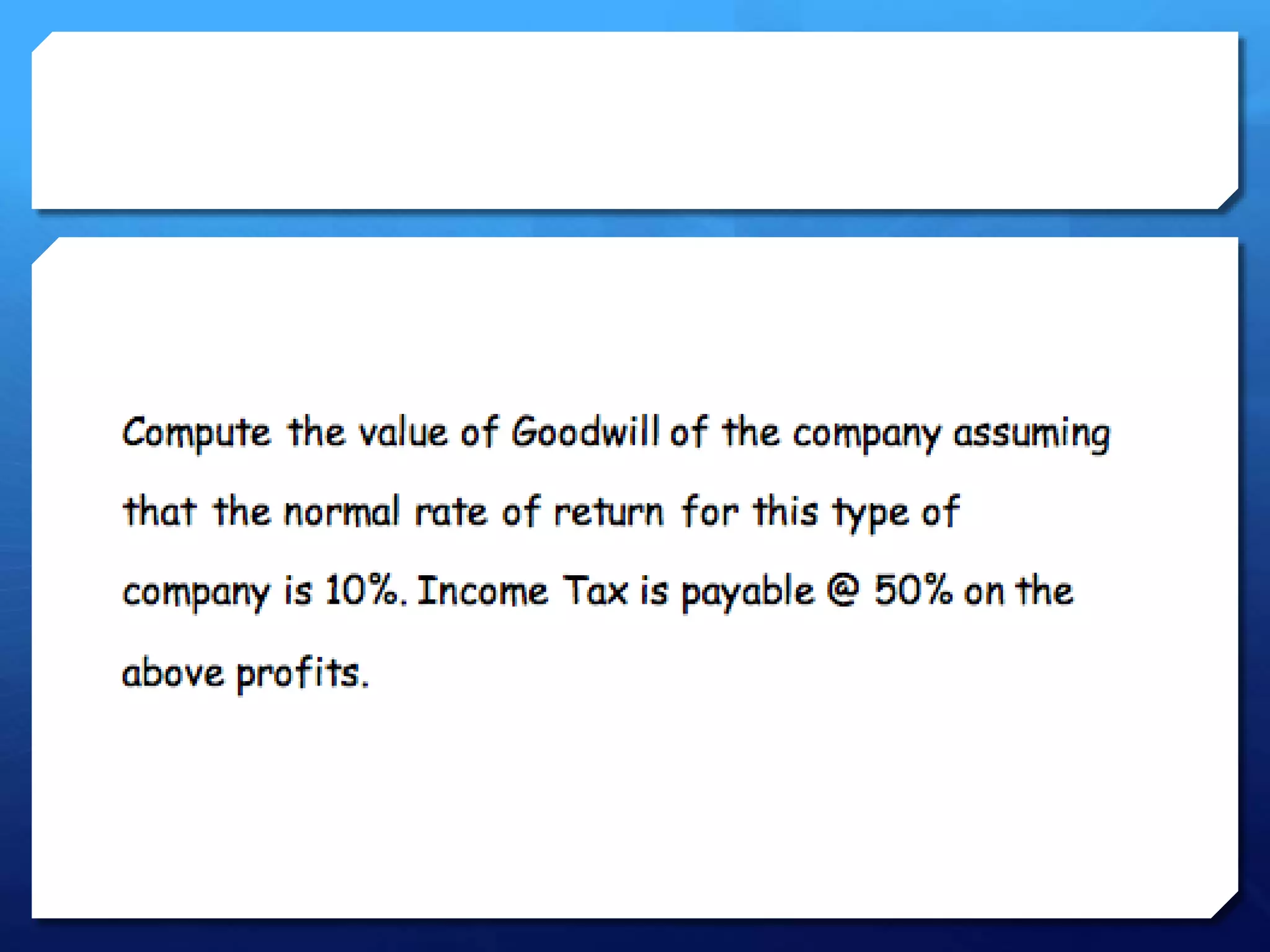 Valuation of goodwill | PPTX