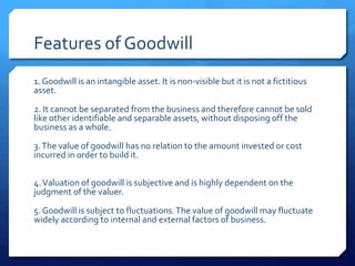 Valuation of goodwill | PPTX