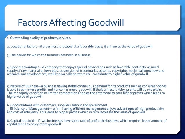 Valuation of goodwill | PPTX | Mergers and Acquisitions | Business ...