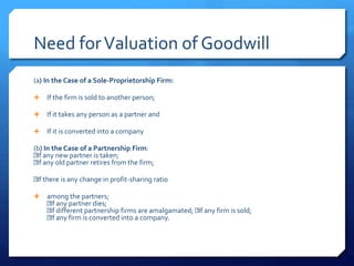 Valuation Of Goodwill