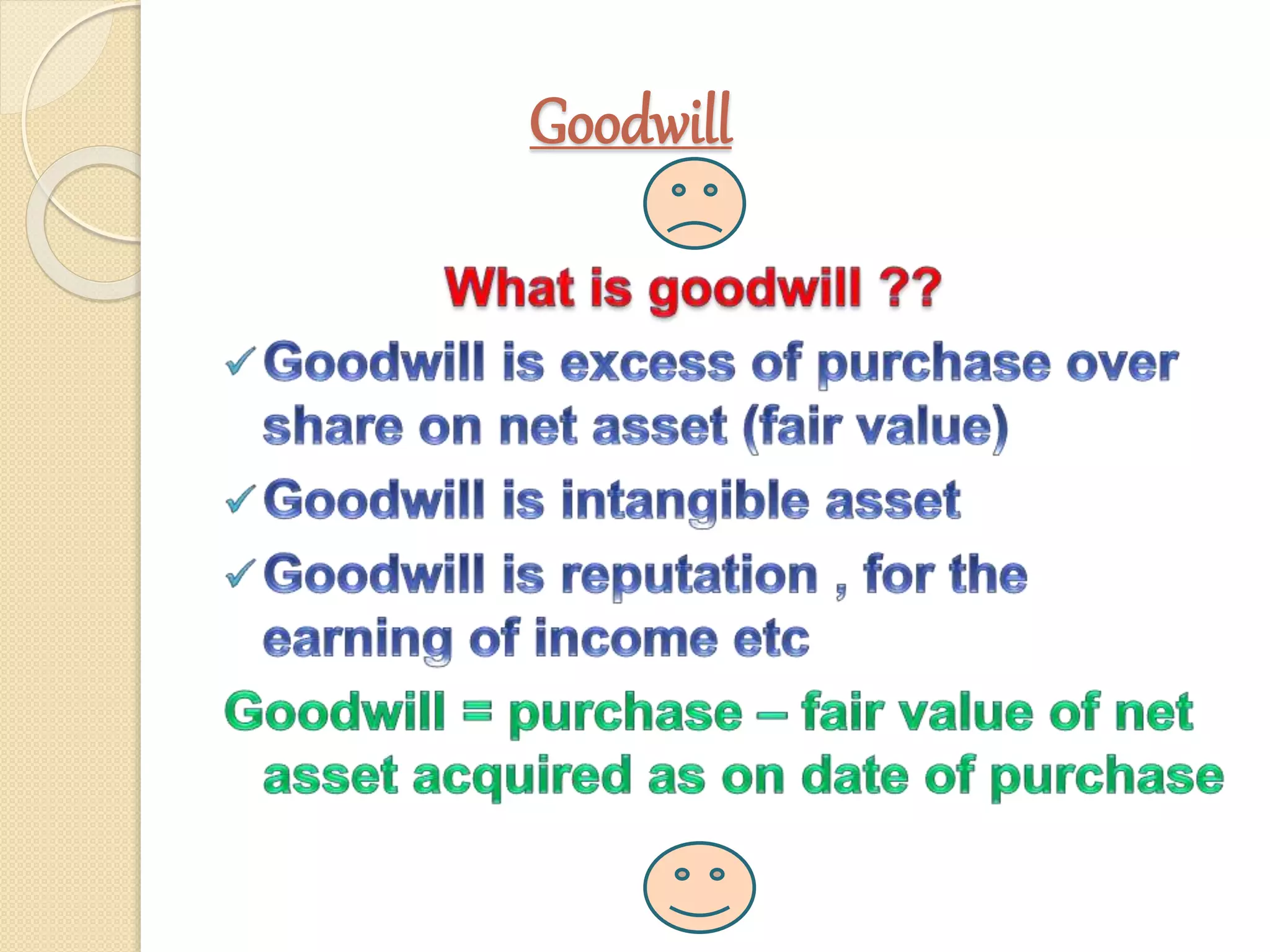 Valuation of goodwill | PPTX