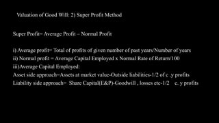 Valuation of goodwill | PPTX