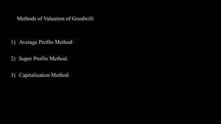 Valuation of goodwill | PPTX